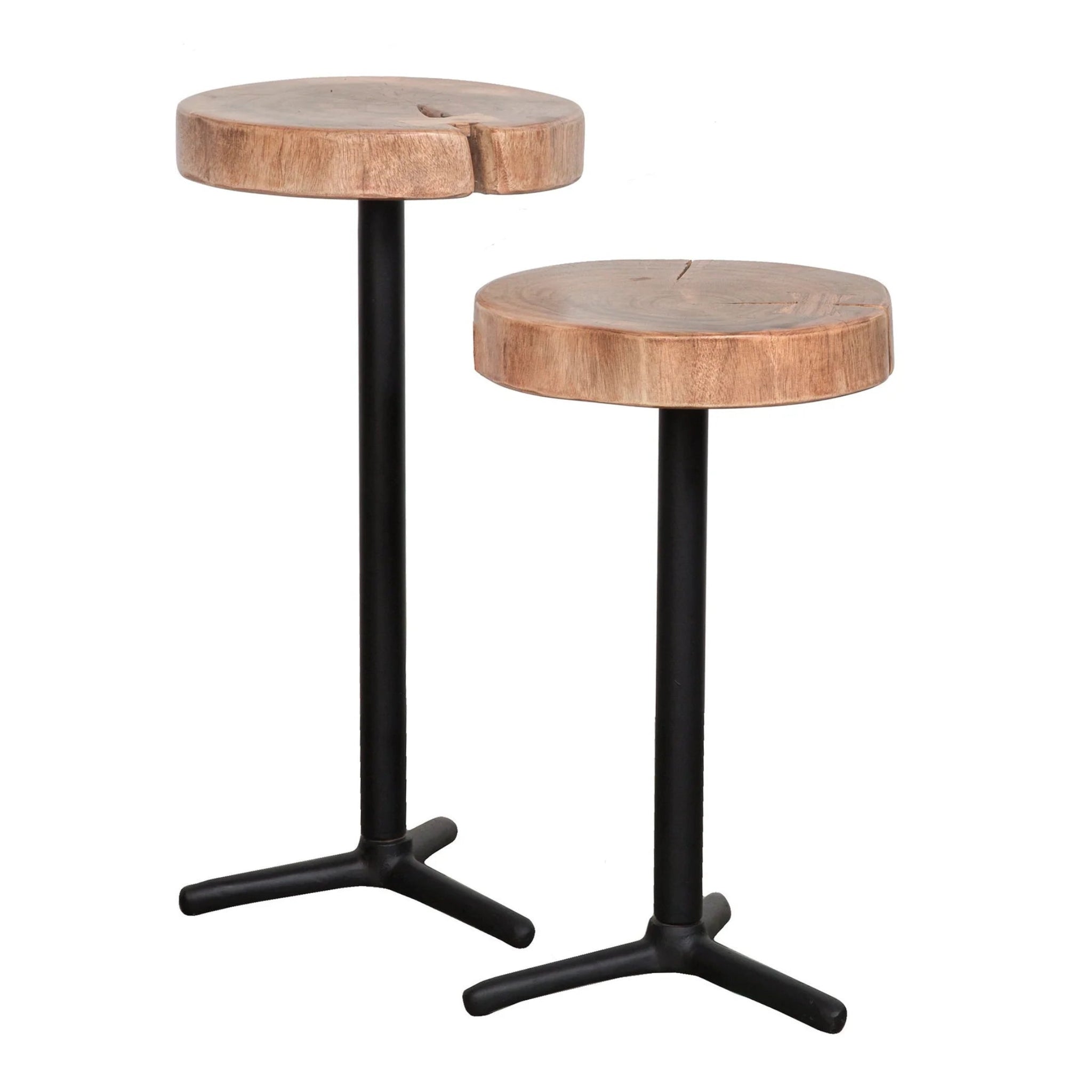 Organic Martini Tables – Set of 2 Natural Wood Accents | What's New ...